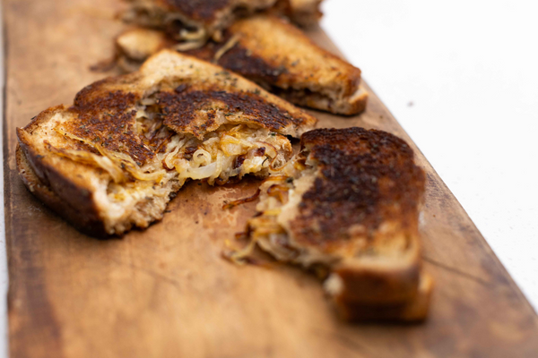 French Onion Grilled Cheese Sandwich - Sweet Grass Dairy